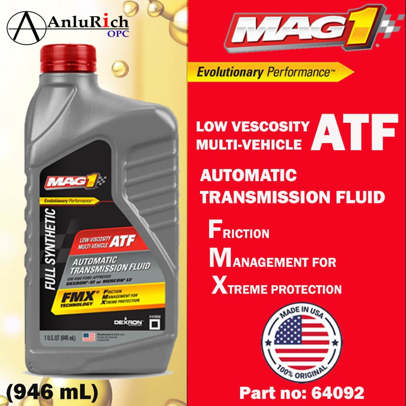 MAG 1 Fully Synthetic Low Viscosity Dexron-VI Multi-Vehicle Car ...