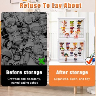 Acrylic Display Case Popmart Storage Organizer Transparent Boxes ...