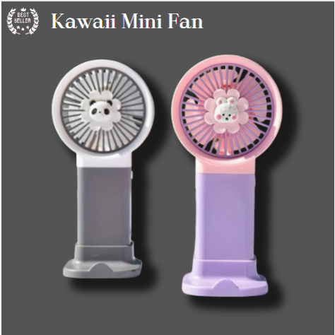 SKYSHOP USB VER.2 Cartoon Mini Fan Charging Silent Big Wind Super Long ...