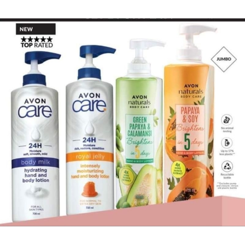 AVON JUMBO LOTION 720mL now in new packaging! | Shopee Philippines