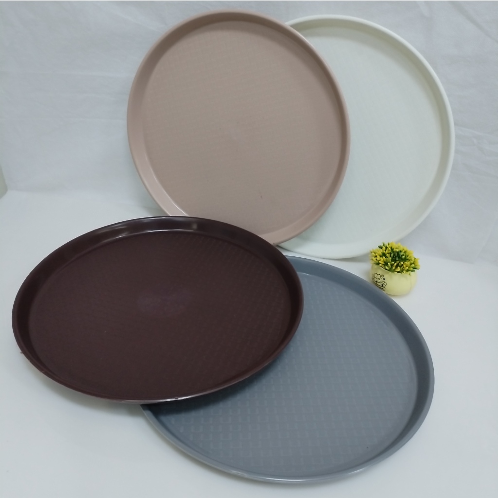 PLASTIC ROUND SERVING FOOD TRAY | Shopee Philippines