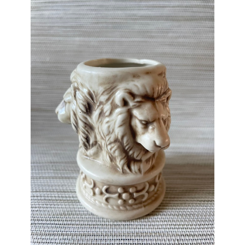 Three Headed Lion Face Ceramic Vase Vessel | Shopee Philippines
