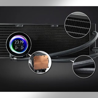 Tecware Eclipse 240 / 360 ARGB Digital LCD Liquid Cooler AIO CPU Cooler ...