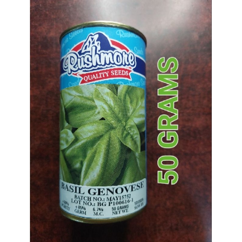 BASIL GENOVESE (50 GRAMS) SWEET BASIL SEEDS BY RUSHMORE | Shopee Philippines