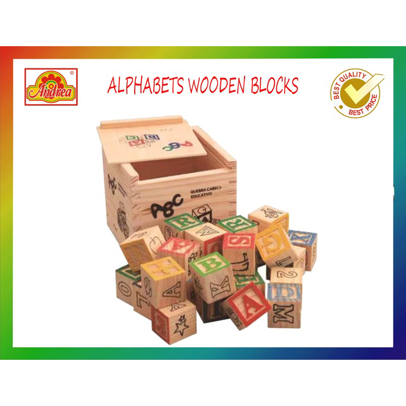 27 PCS ALPHABETS WOODEN BLOCKS | Shopee Philippines