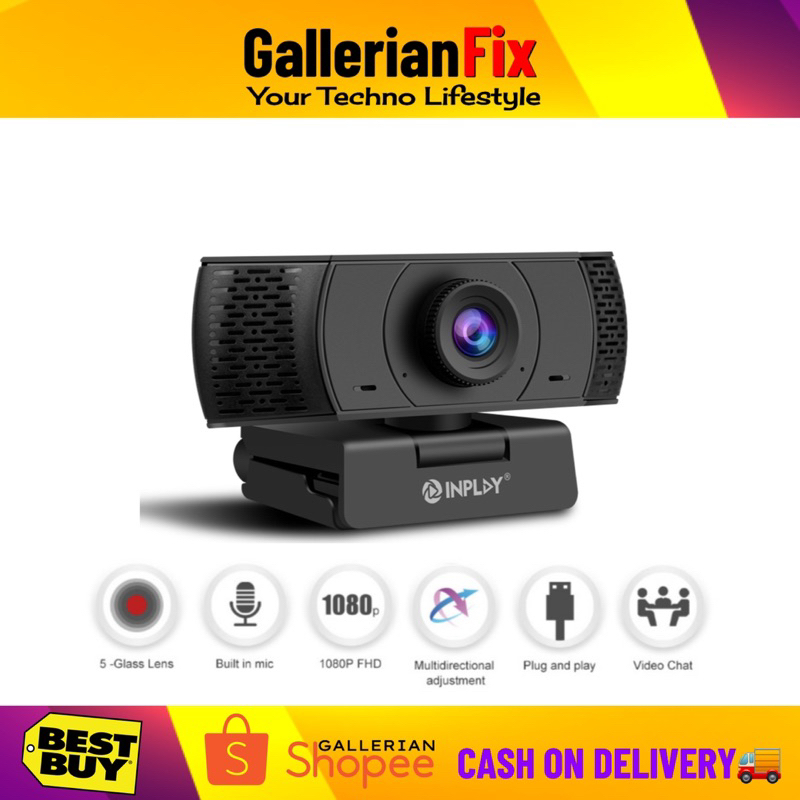 Inplay 1080P USB 2.0 Port Hi-speed Web Camera For Desktop Pc Laptop ...
