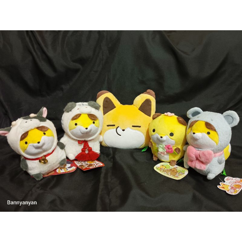 Cartoon Tanuki to Kitsune (Raccoon dog and Fox) plushies | Shopee ...