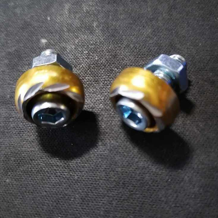 Colored alloy plate number bolts for Motorcycles 6mmx16mm Universal ...