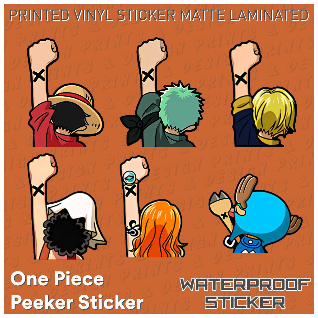 One Piece Sticker Nakama Sticker Laminated Waterproof | Shopee Philippines