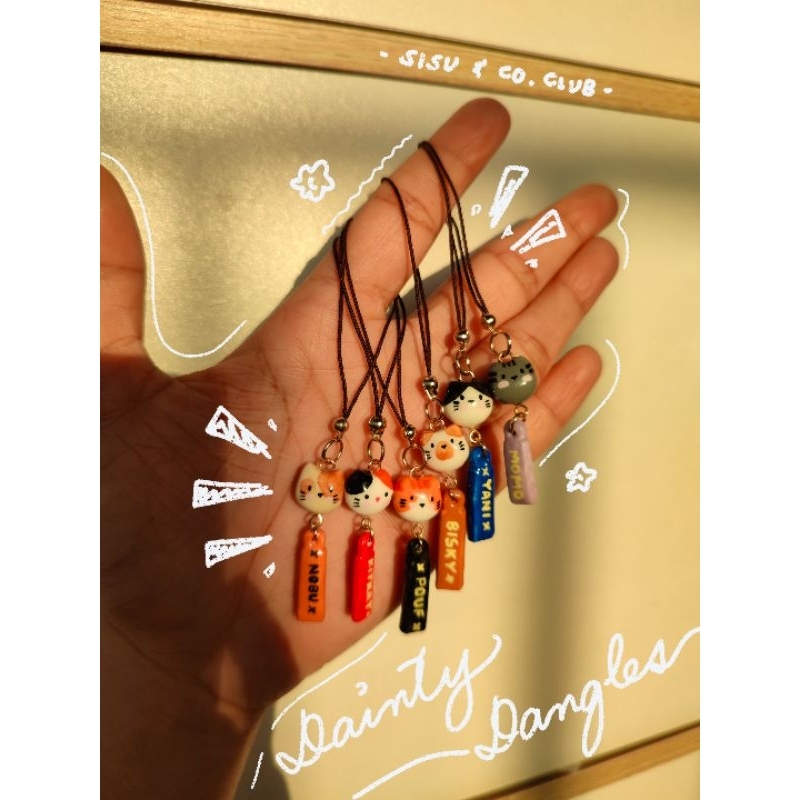 Dainty Dangles - Dainty Cats Phone Dangle with Custom Name | Shopee ...