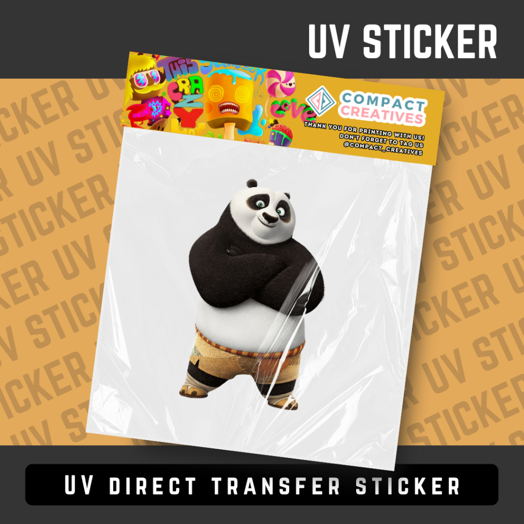 UV DTF Stickers | KUNG FU PANDA | RED PANDA (2x2in.) | Shopee Philippines