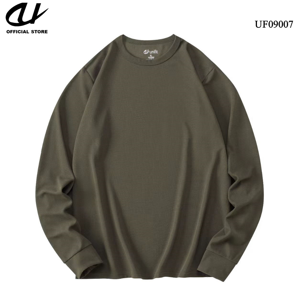 UNIFIT Men's Waffle Plain Long Sleeve Pullover T-shirt Menswear Sweaters Tops UF09007 | Shopee ...