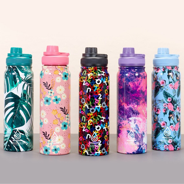 Kaiserdom Printed Vacuum Stainless Bottle Tumbler Hot and Cold 800ml ...