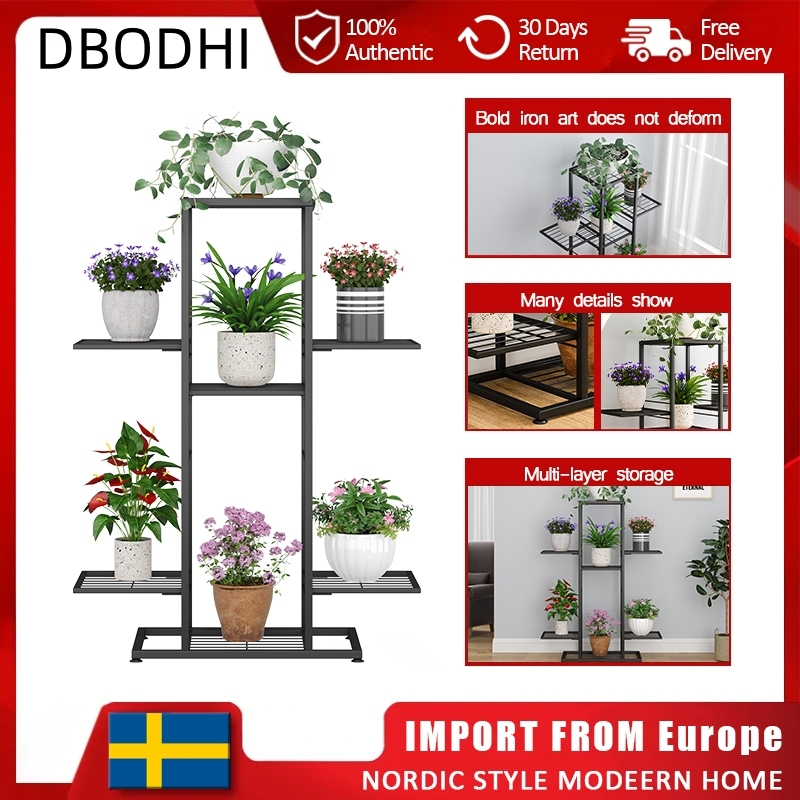 【DBODHI】Wrought Iron Flower Plant Rack Flower Pot Rack Multi-Purpose ... 【DBODHI】Wrought Iron Flower Plant Rack Flower Pot Rack Multi-Purpose ...