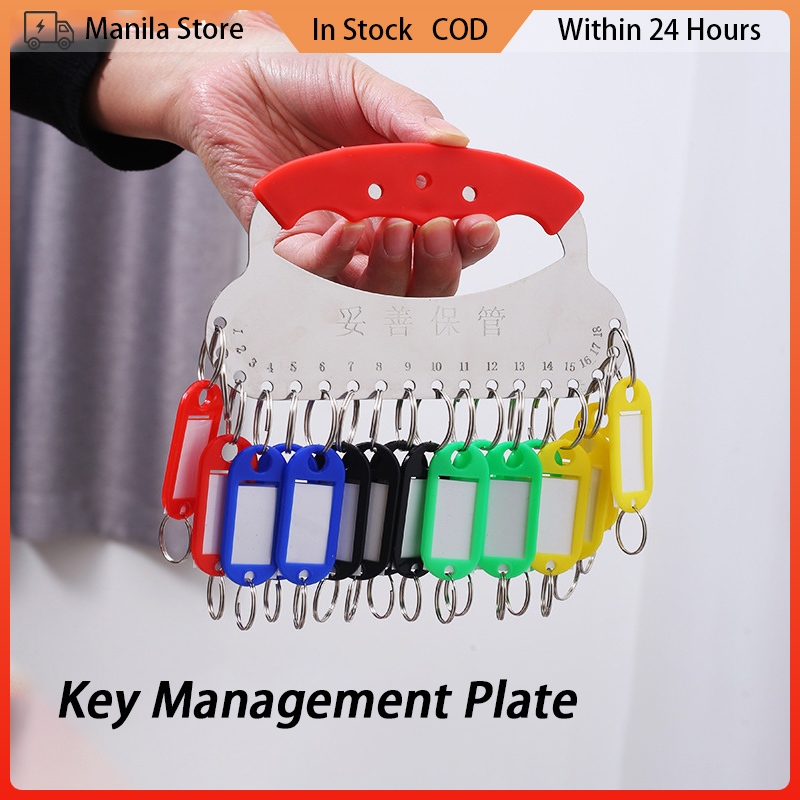 Metal Key Organizer Keychain Holder Key Plate Hotel Key Management WIth ...