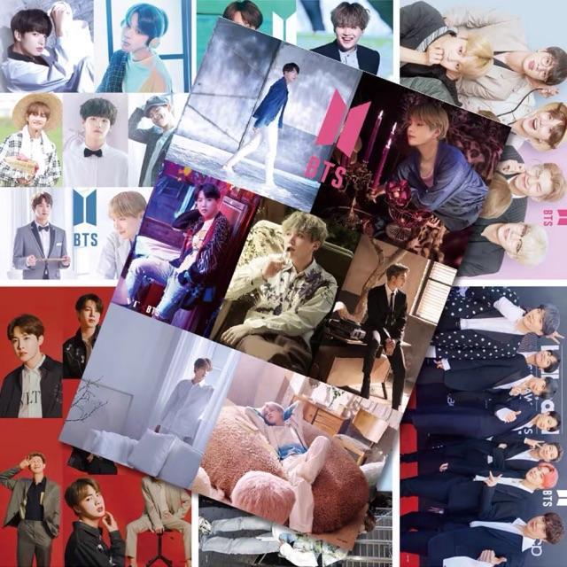 KPOP Merchandise Group Photo Posters BTS BLACKPINK TWICE EXO GOT7 IKON ...