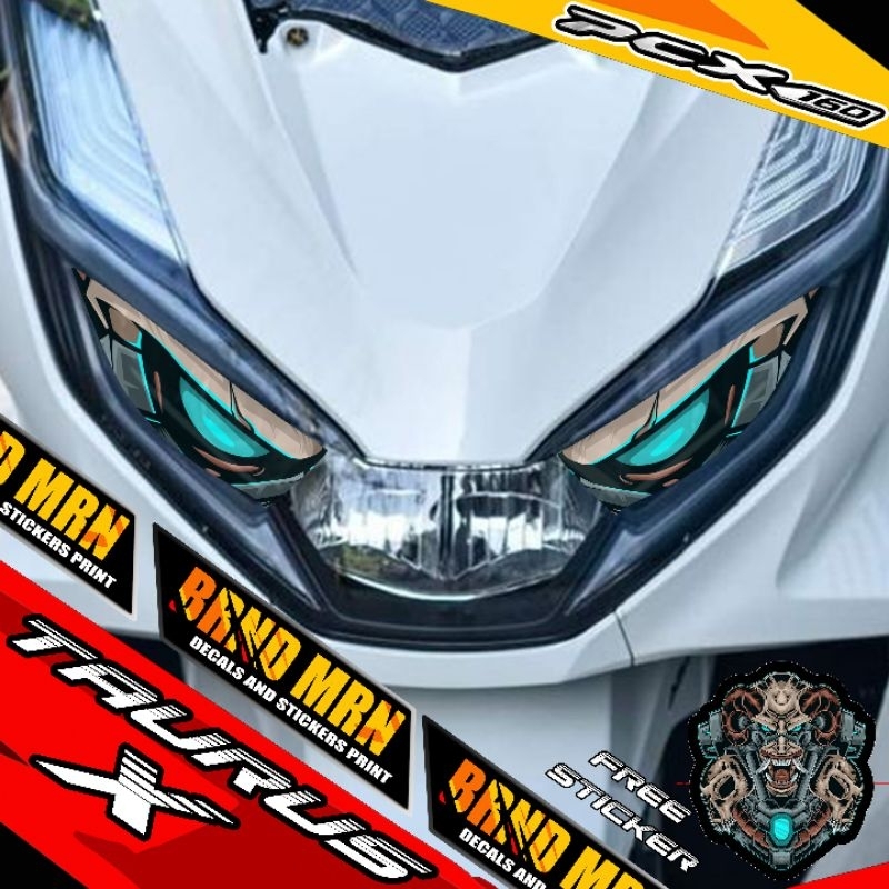 HONDA PCX 160/150 HEADLIGHT EYE DECAL CLEAR STICKER TINT PROTECTOR ...