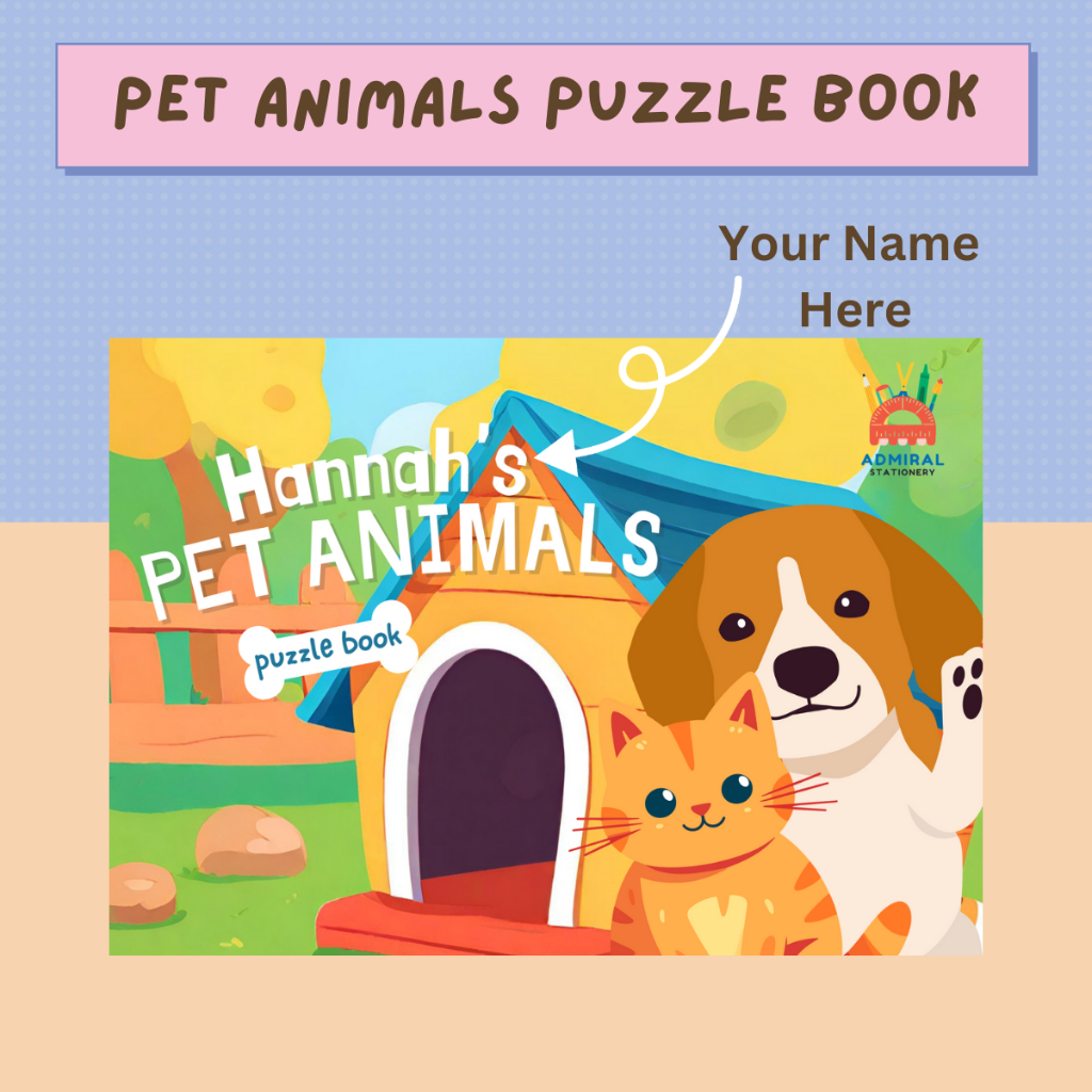 PET ANIMALS PUZZLE BOOK BUSY BOOK FOR KIDS A4 LAMINATED | Shopee ...