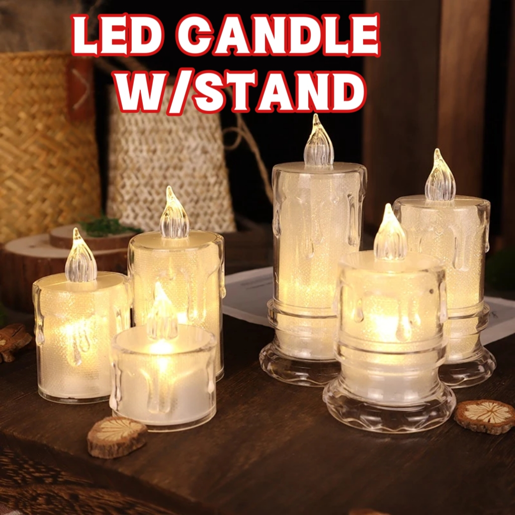 Led Battery Operated Candle Electronic Flameless Candle Altar Light For ...