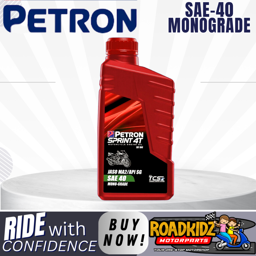 PETRON SPRINT 4T SR100 Monograde Motorcycle Oil SAE 40 (1L) | Shopee Philippines