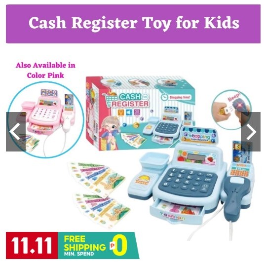 TFL Kids Cash Register Toy Grocery Store Scanner Pretend Play Kids ...