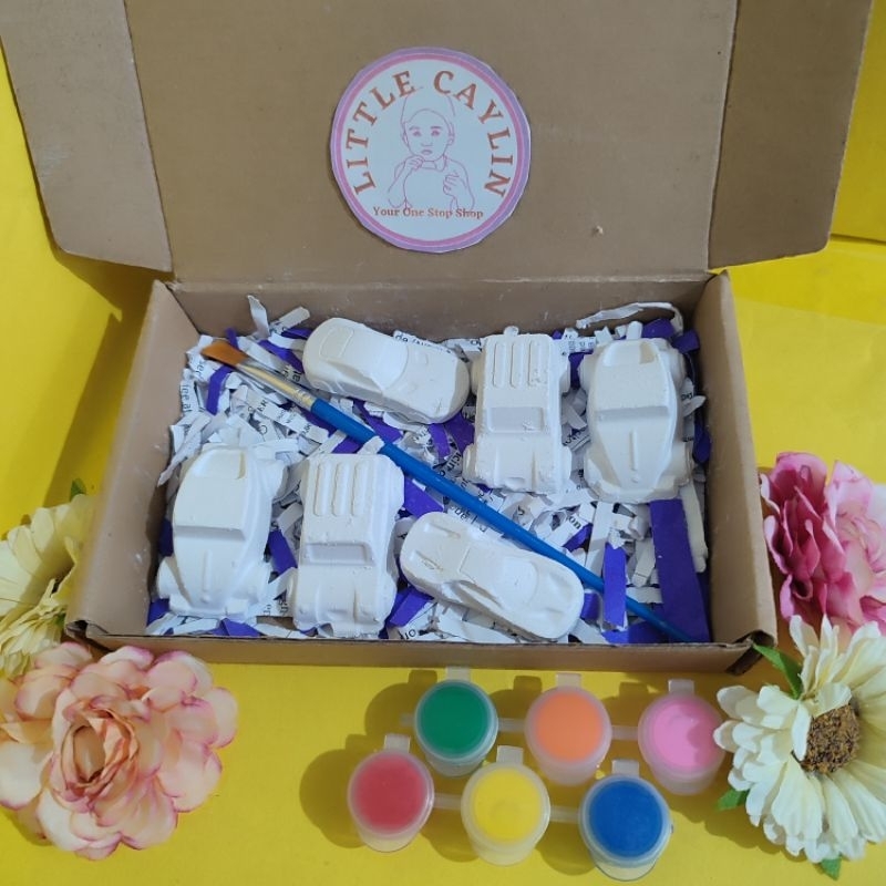 Mini Plaster Painting Set (with box and paint) | Shopee Philippines