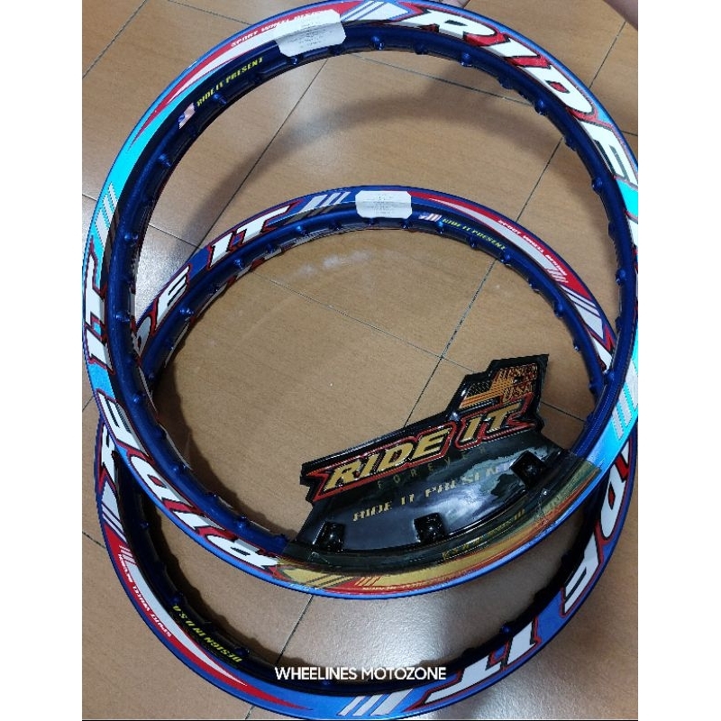 RIDE IT ORIGINAL THAILAND RIM ( 1.6 x 17 1 PAIR ) | Shopee Philippines