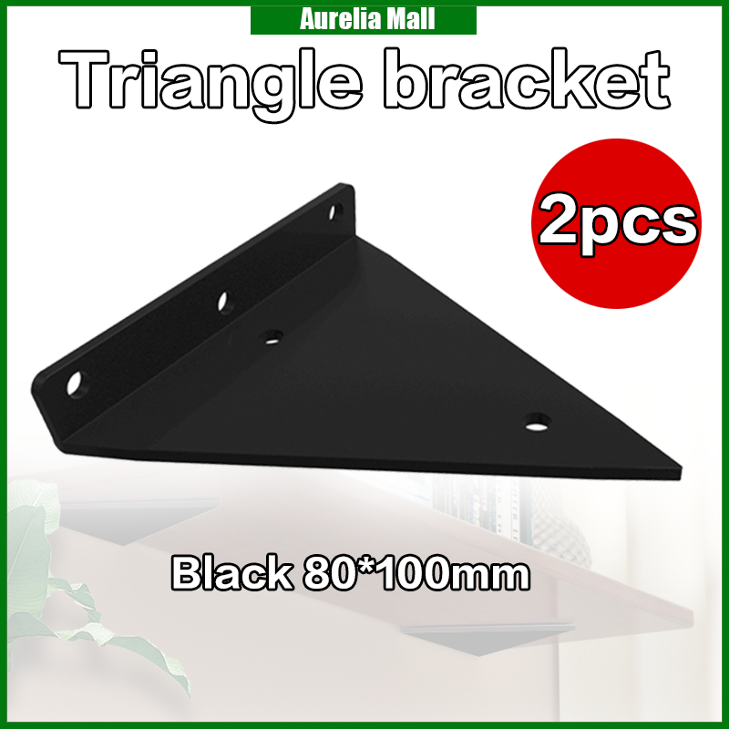 2pcs Hidden Triangular Shelf Bracket Triangle Shelf Brackets Heavy Duty ...