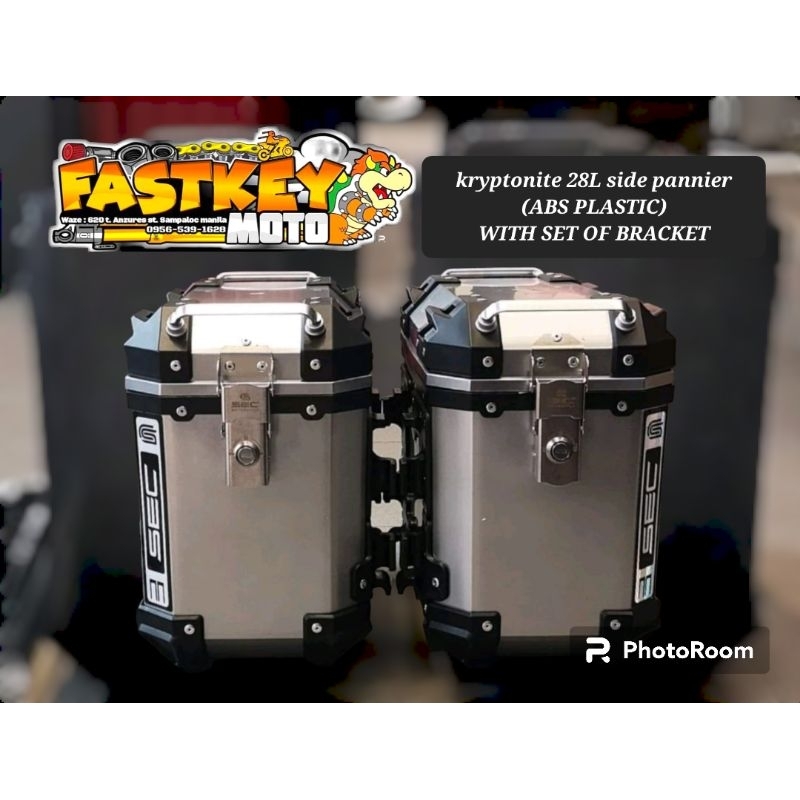 sec sidebox 28 liters kryptonite plastic topbox | Shopee Philippines