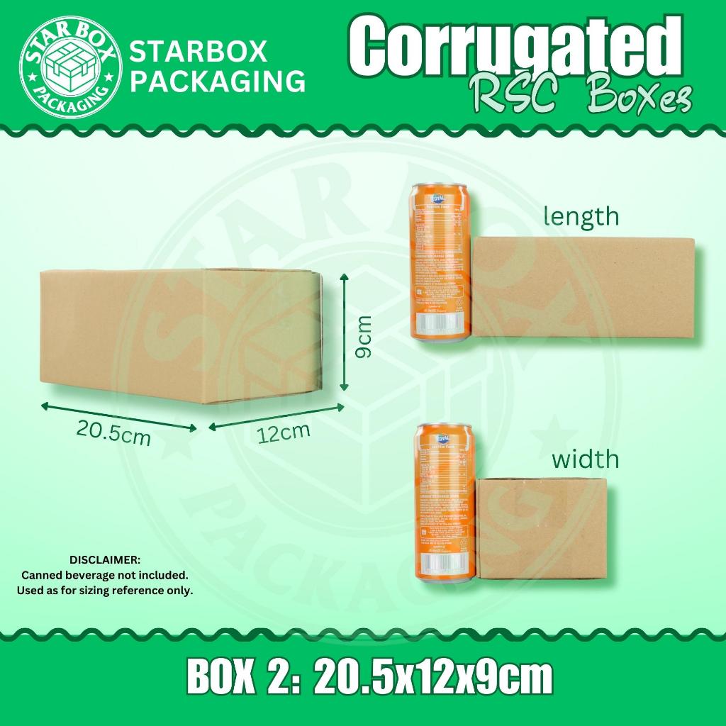 Starbox (16 Sizes Available) Corrugated Box RSC Box Shipping Box Packaging Box - Sold per piece ...
