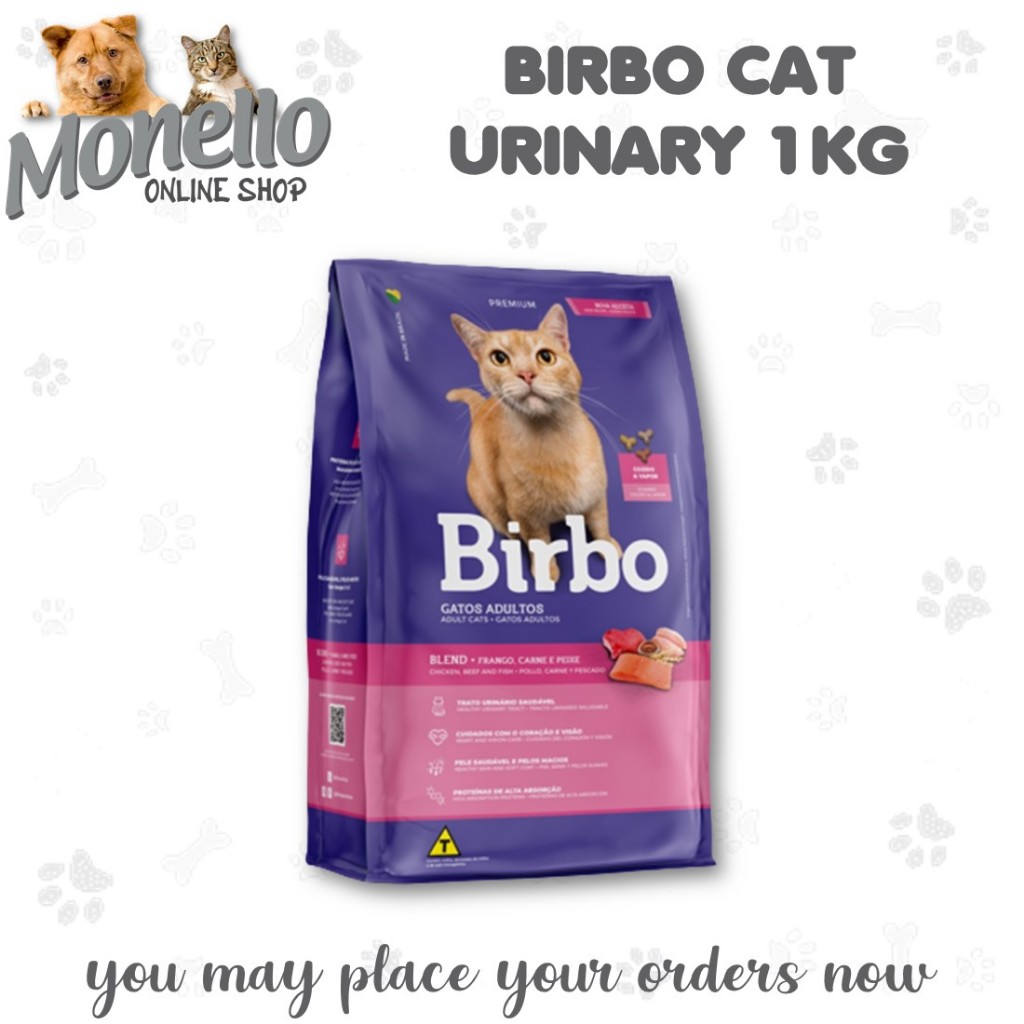 Birbo Premium Urinary Cat Food Urinary Care 1kg product of Monello Cat ...
