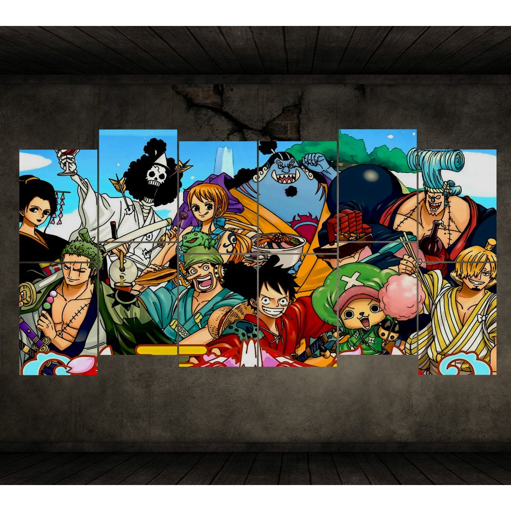 ONE PIECE STRAWHAT CREW ANIME PUZZLE POSTER SET WALLPAPER | Shopee ...