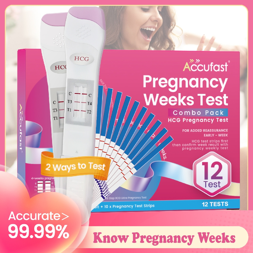 ACCUFAST Weeks Pregnancy Test Kit Urine Test 12Pcs Early Pregnancy ...