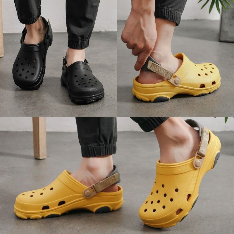 Sandal Men Crocs with Customized Strap Multi Color LIGHTWEIGHT High ...