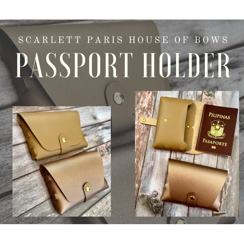 PASSPORT PASSBOOK HOLDER Personalized Custom Leather Name Stamp ...