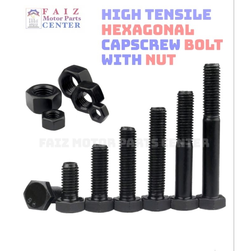 HIGH TENSILE 12x80mm (#19 sa yabe/ tools) hexagonal carbon steel (fine ...