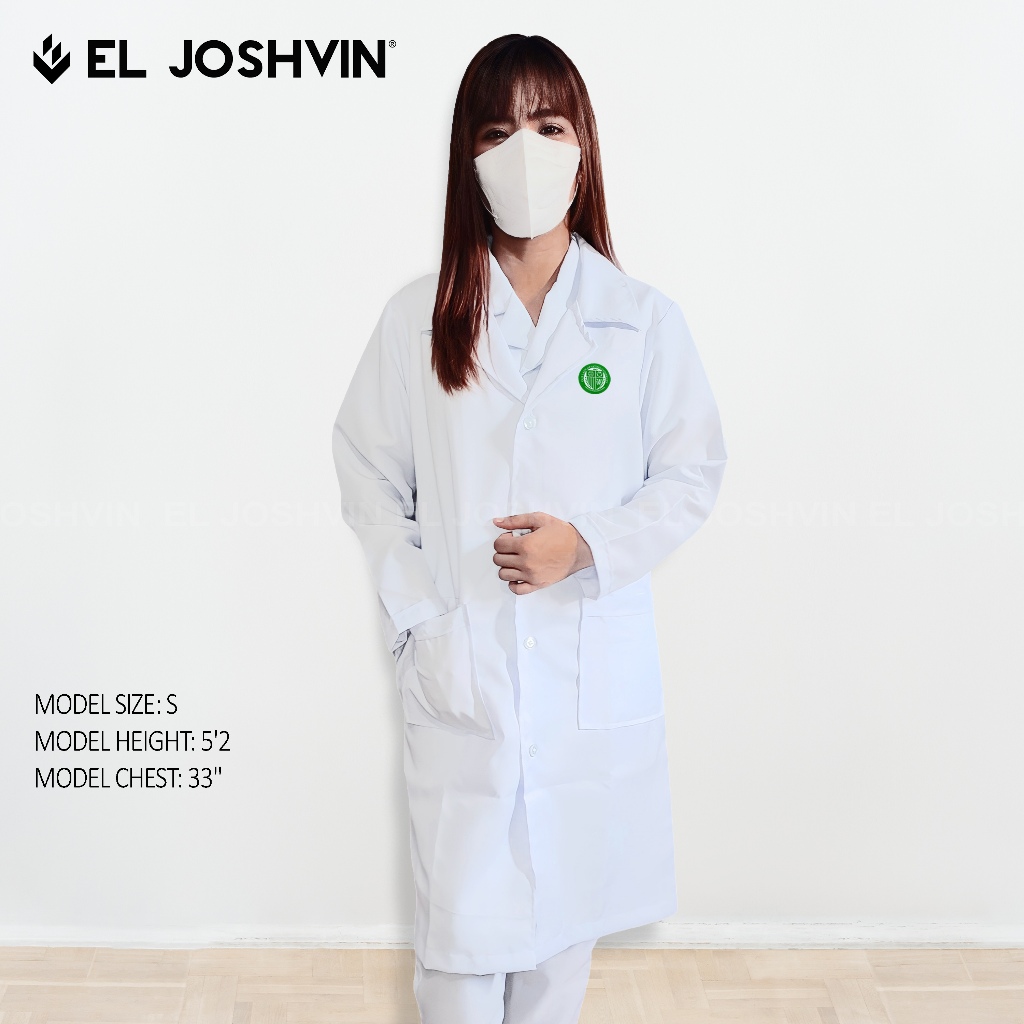 EL JOSHVIN OLFU Lab Gown Laboratory Gown White | Shopee Philippines