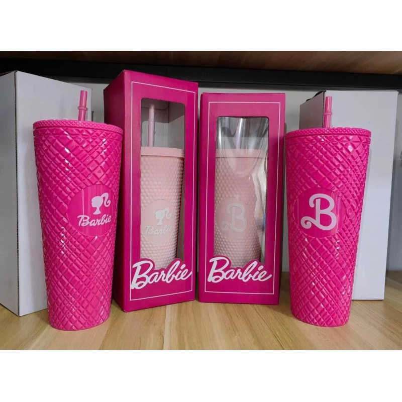 Barbie Cup Pink Bling Tumbler with barbie box | Shopee Philippines