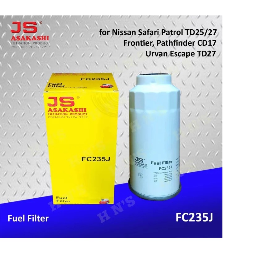 JS Fuel Filter FC-235J for Nissan Safari Patrol TD25/27 / Frontier ...