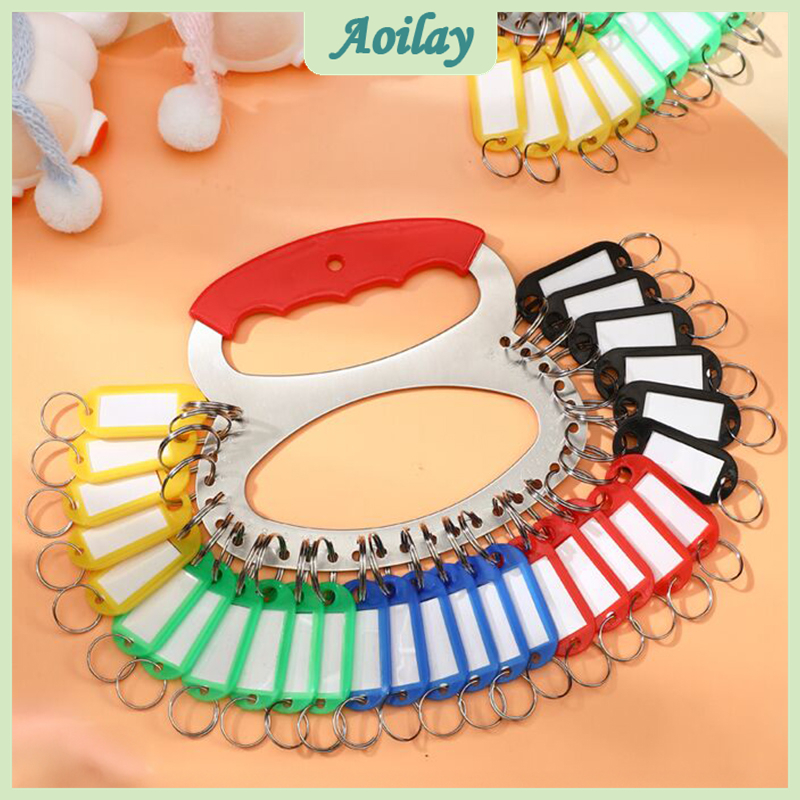 Stainless Steel Key Disk 28 Bit Key Plate Key Organizer with Key Tags ...