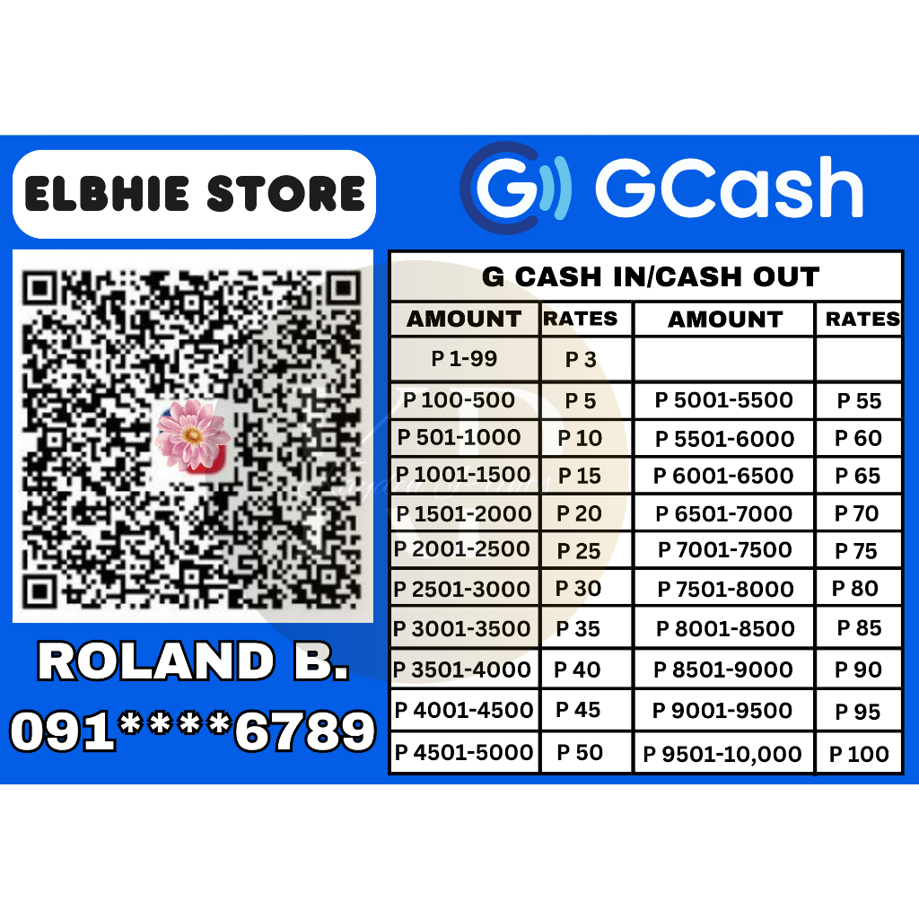 GCASH RATES - PVC/Laminated Signage - A4 Size high quality print ...