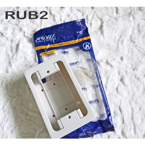 BOX 100 PCS ROYU Surface Type Utility Box RUB2 AMCO PVC Housing Case ...