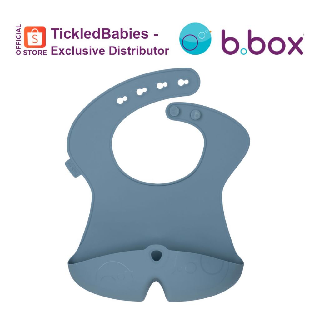 bbox Silicone Bib with deep 'stay open' pocket ( b.box australia baby ...
