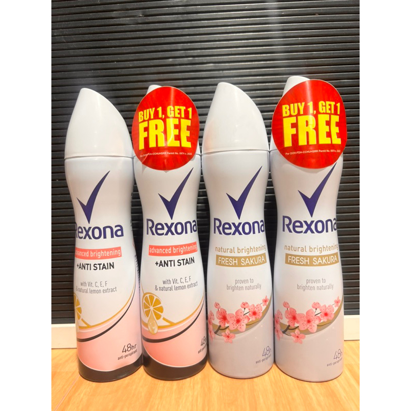 B1T1 Rexona Advanced Brightening + Anti Stain Antiperspirant Deodorant ...