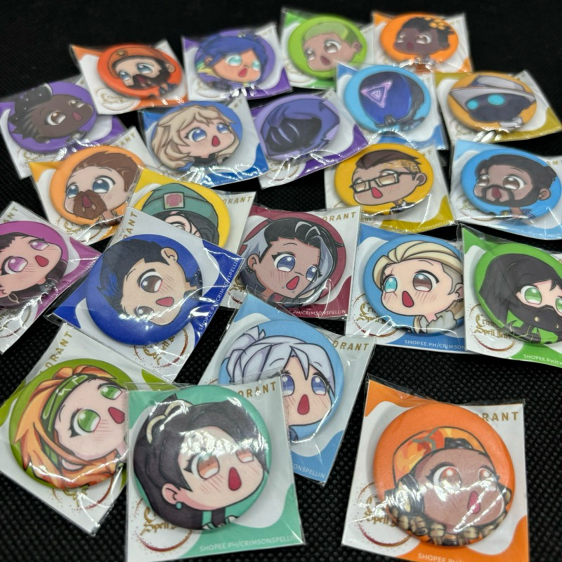 Valorant Agent Pins | 33mm / 1.25" (Original Art) | Shopee Philippines