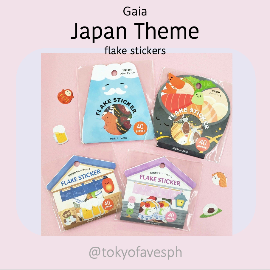 Gaia flake stickers Daiso Watts Seria Can Do | Shopee Philippines