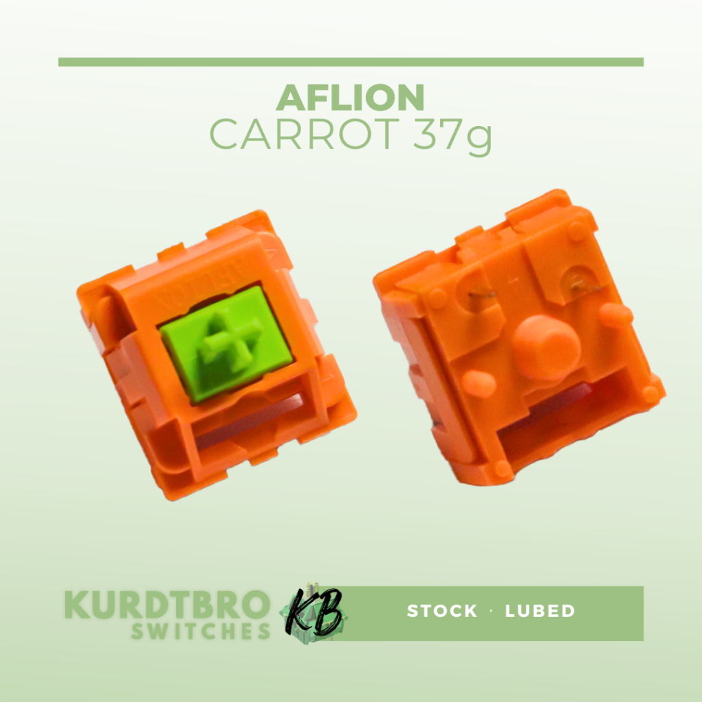 AFLION Carrot (Stock/Lubed) Mechanical Switches 10 PCS KBSwitches ...