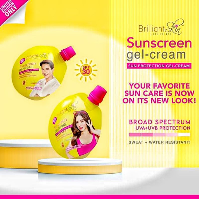 Brilliant Skin Sunscreen Gel-cream SPF30/Rejuv Cream 13grams Sachet ...
