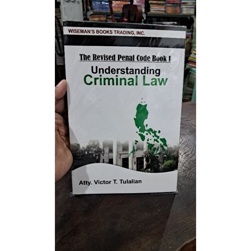 The Revised Penal Code Book I Understanding Criminal Law Shopee