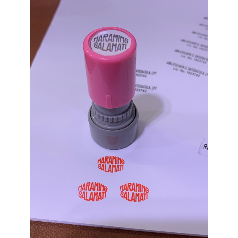 1.7CM (25cents) ROUND LOGO STAMP | Shopee Philippines